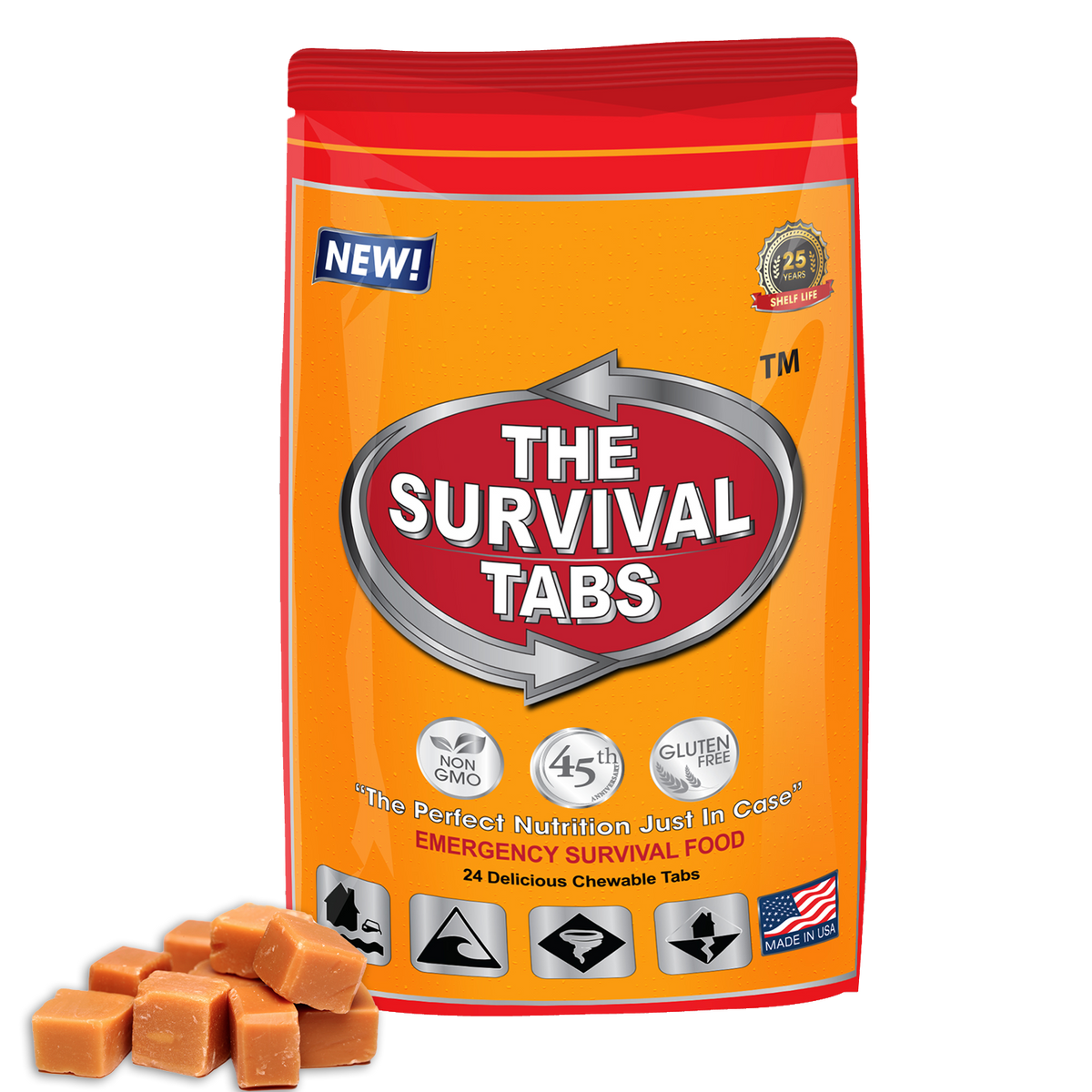 Emergency Kit For Disaster Preparedness Survival Tabs Emergency Food ...